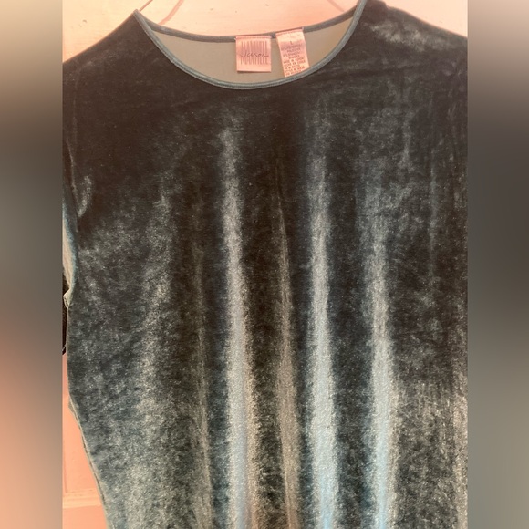 Vintage | Tops | Vintage Jason Maxwell Teal Velvet Blouse | Poshmark